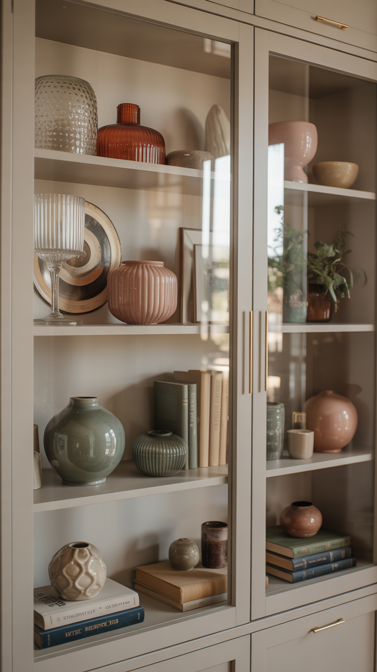 8 Modern Display Cabinet Ideas Using Thrifted and Vintage Decor ...